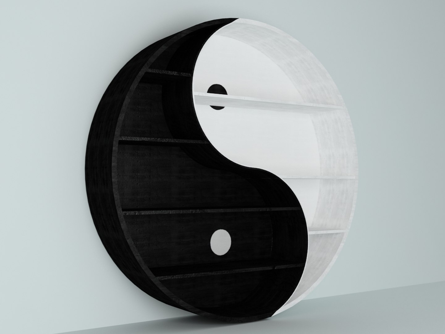 Yin-yang Bookcase 3ds