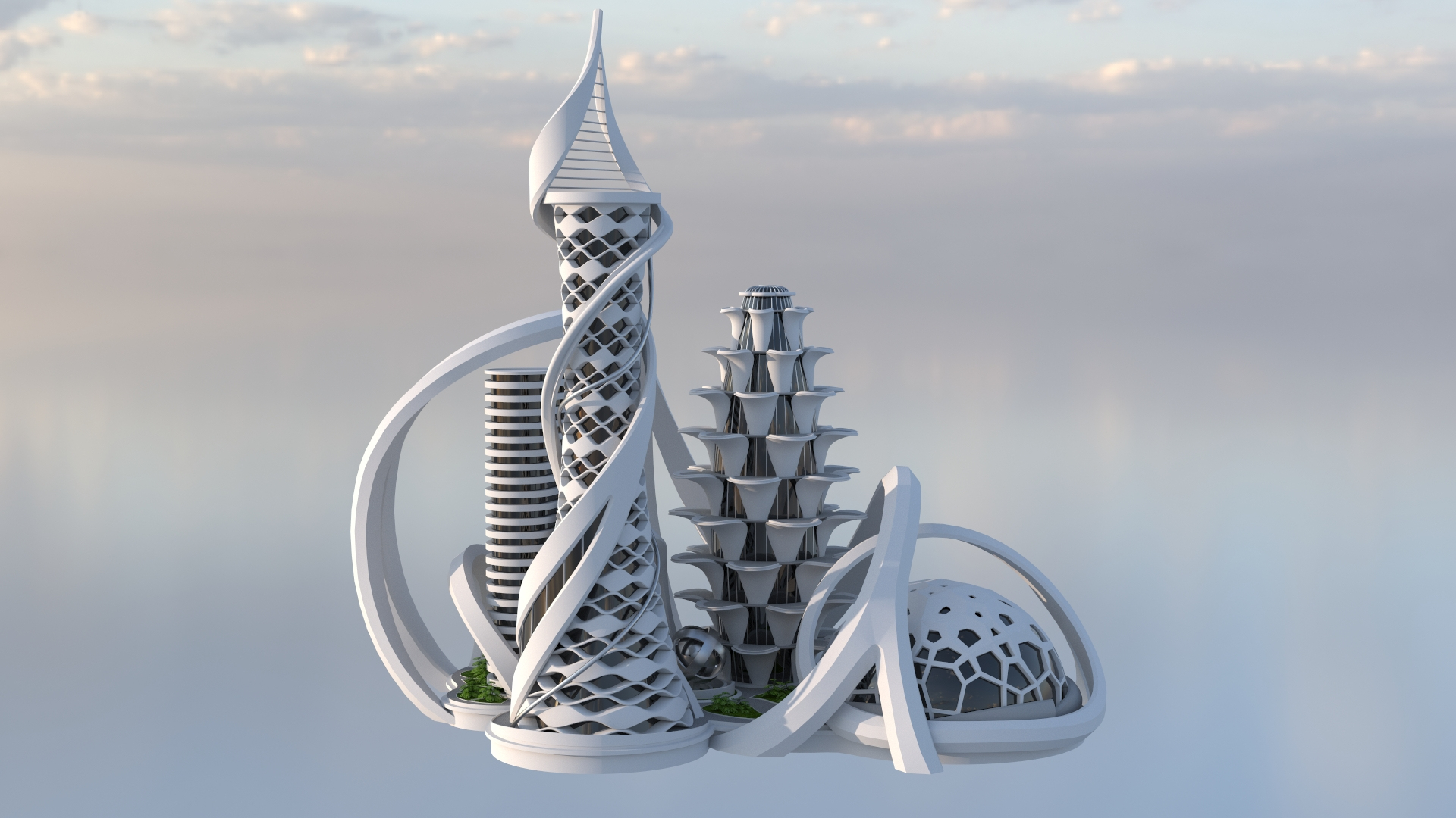 Sci-Fi Futuristic Building Concept 25 3D Model - TurboSquid 2301962