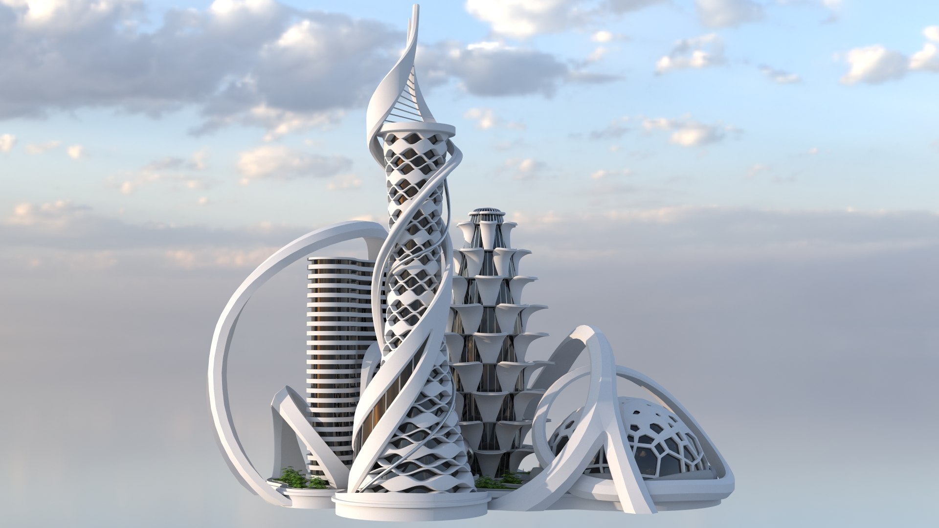Sci-Fi Futuristic Building Concept 25 3D Model - TurboSquid 2301962