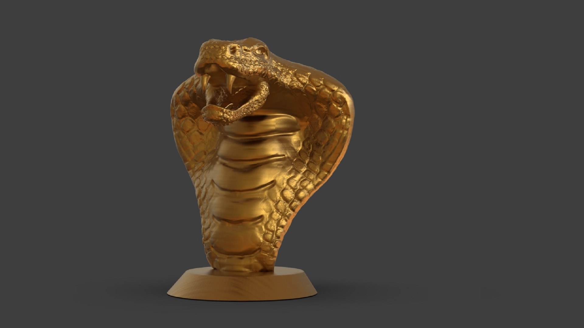 Cobra Statue 3D Model - TurboSquid 2020986