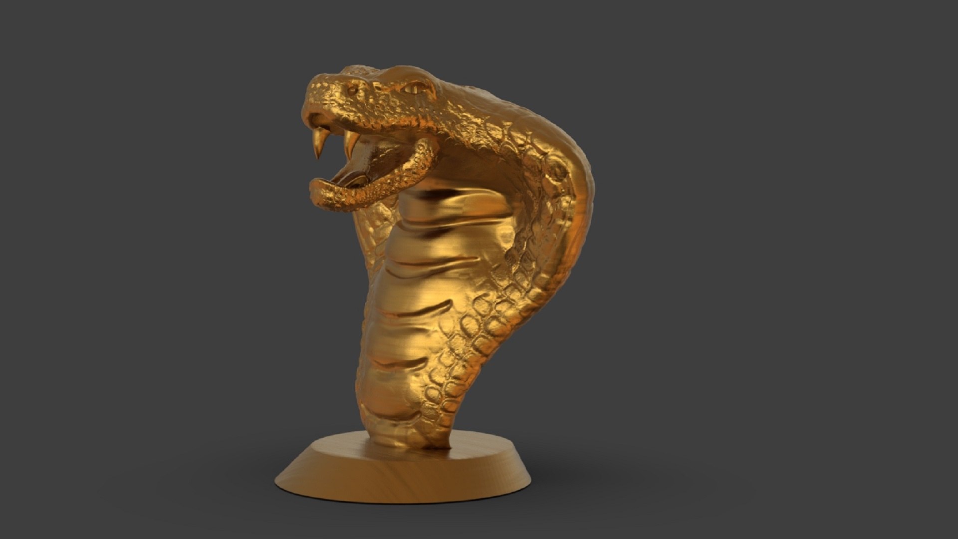 Cobra Statue 3D Model - TurboSquid 2020986