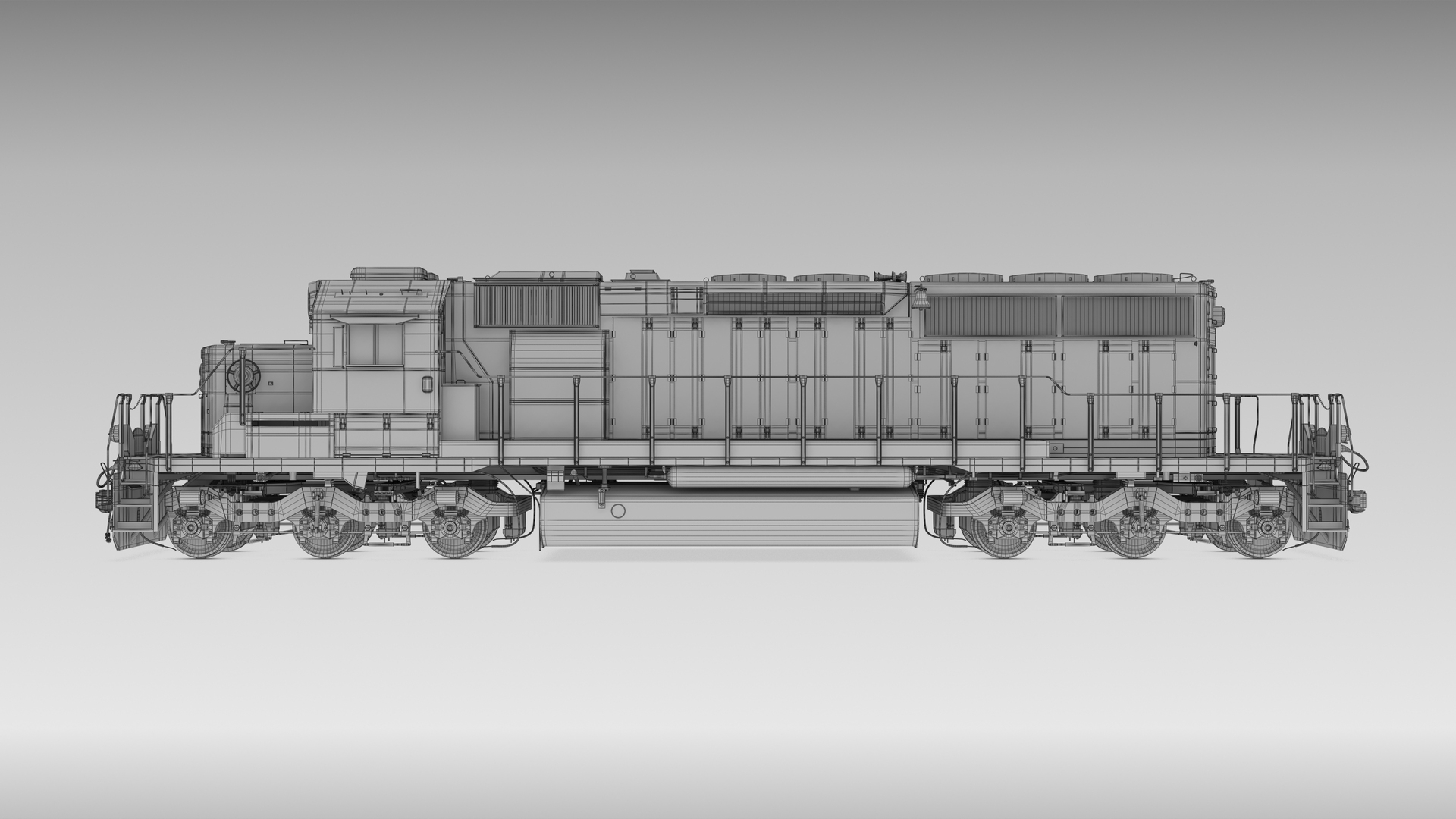 Locomotive sd40-2 train csx 3D model - TurboSquid 1514304