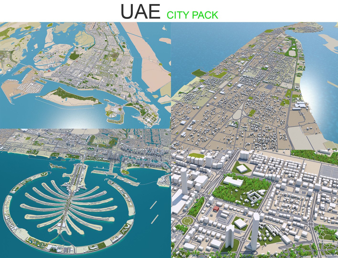 3D UAE City Pack - TurboSquid 1815849