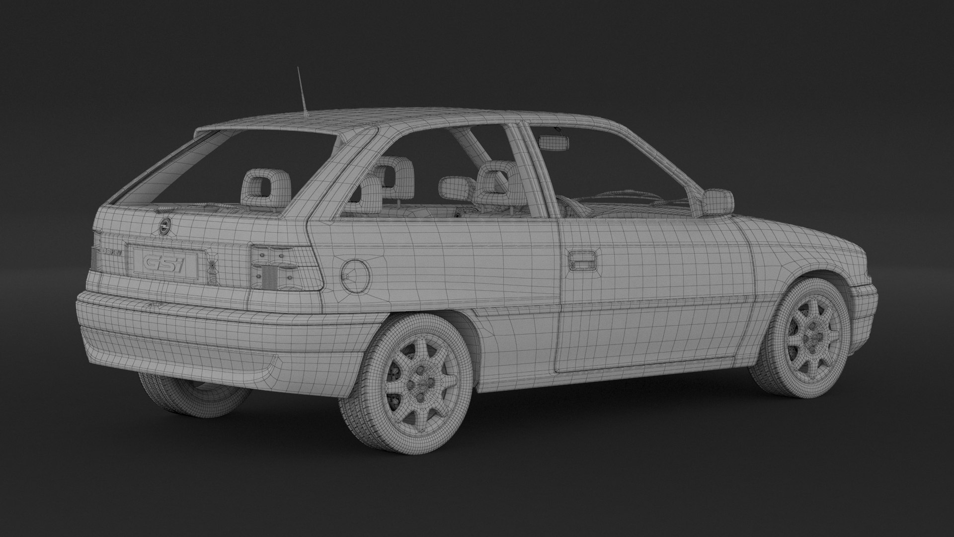 Opel Astra GSI 3D Model - TurboSquid 2177002