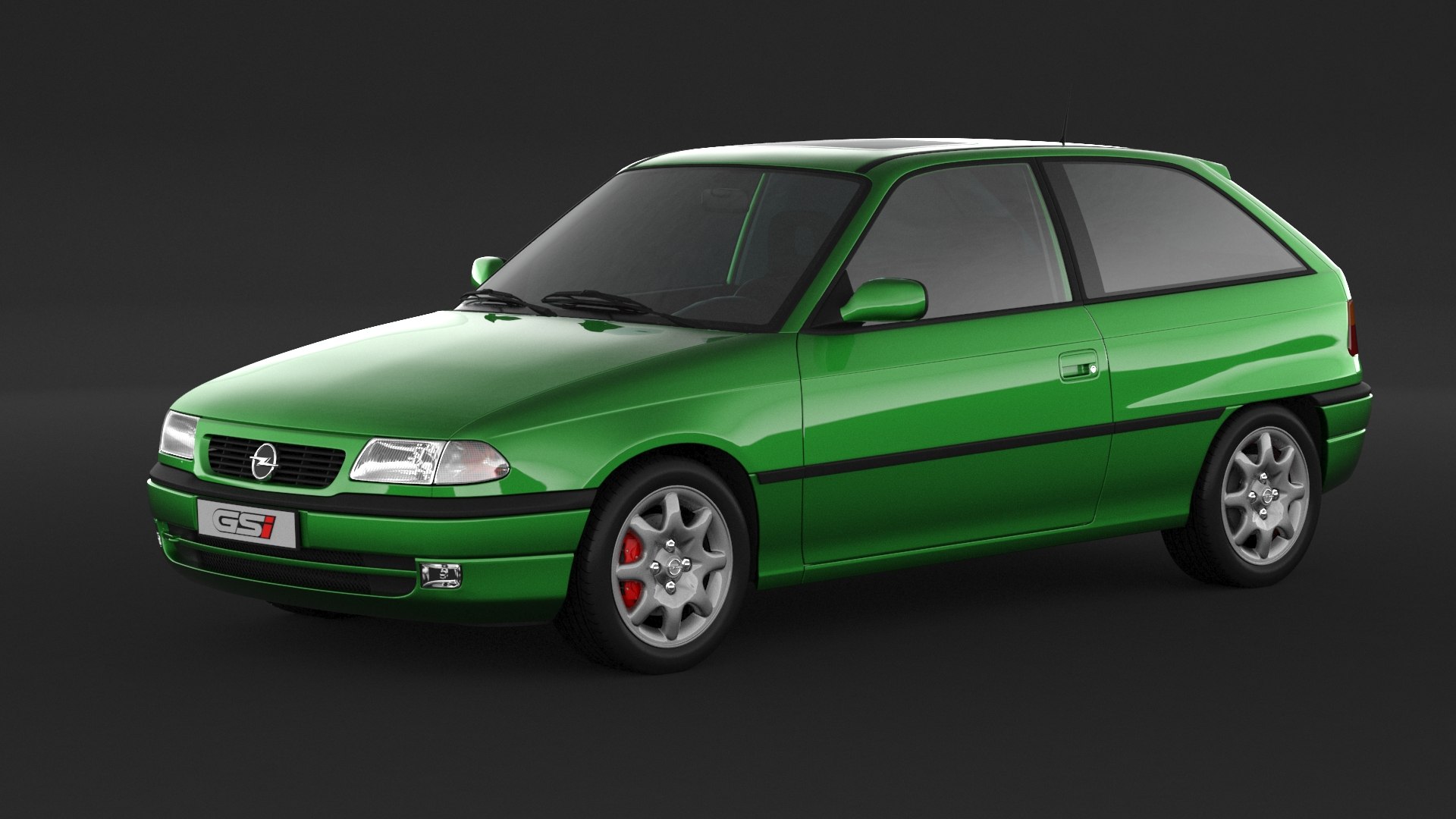 Opel Astra GSI 3D Model - TurboSquid 2177002