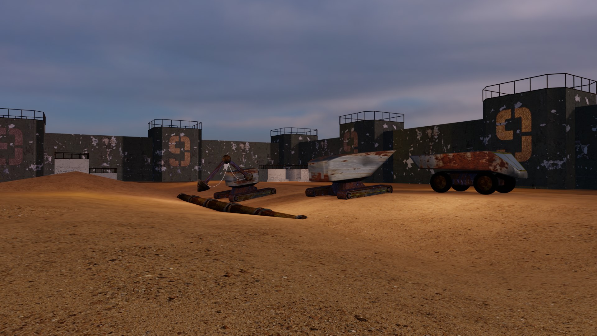 3D Apocalyptic Mine Model - TurboSquid 2161341