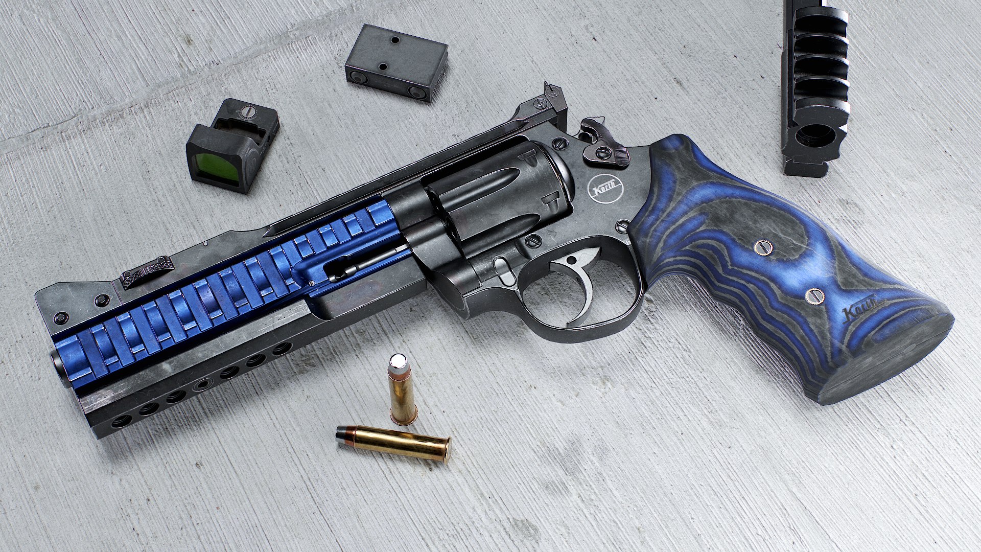 Korth Super Sport ALX And Compensator 3D - TurboSquid 1958085