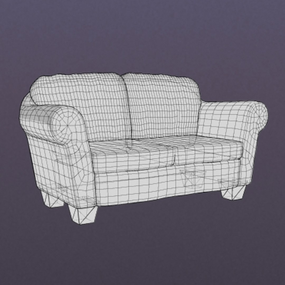 3d Model Couch Clutterfurniture Clutter