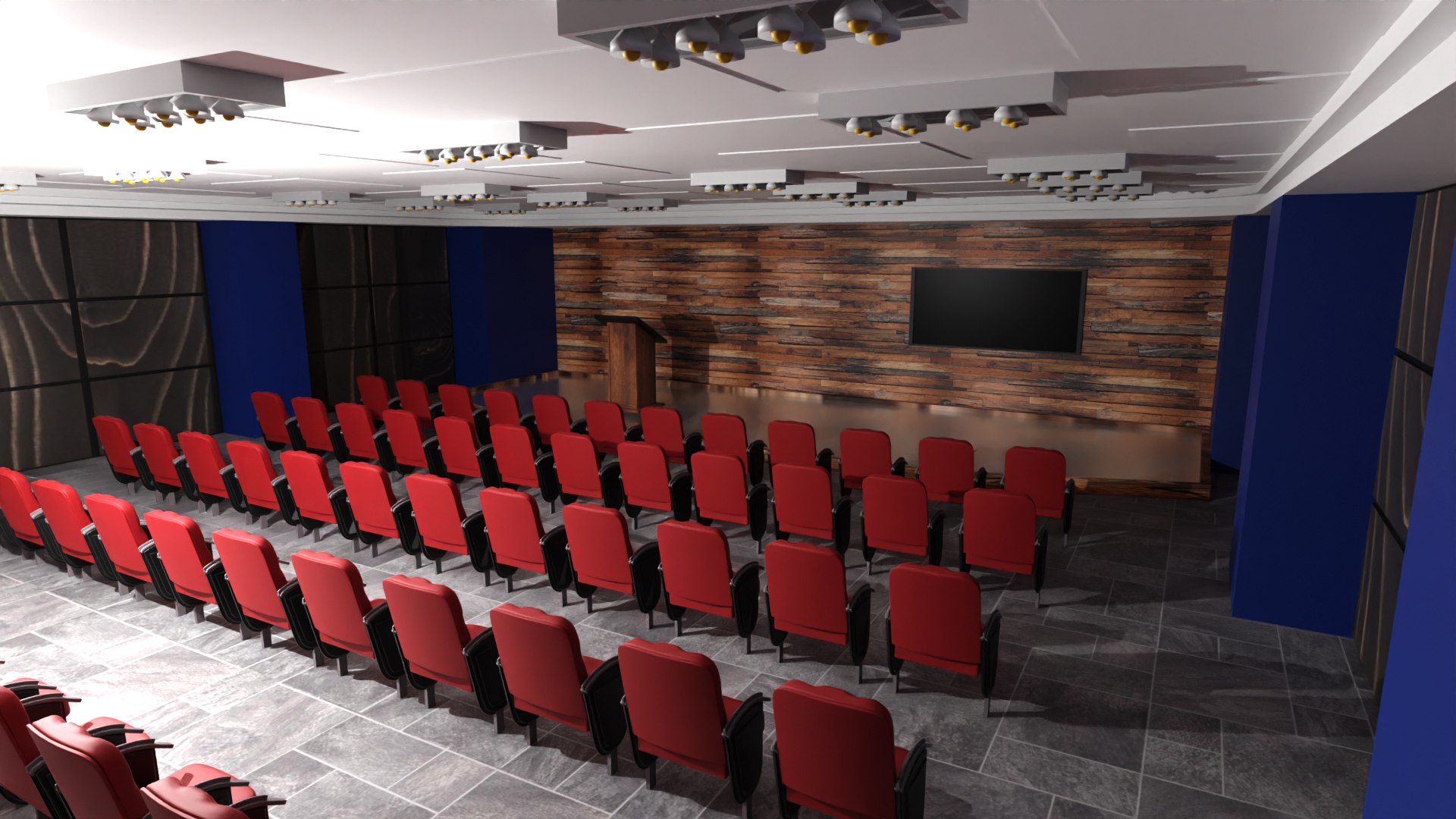 Briefing Press Room 3D Model - TurboSquid 2178789