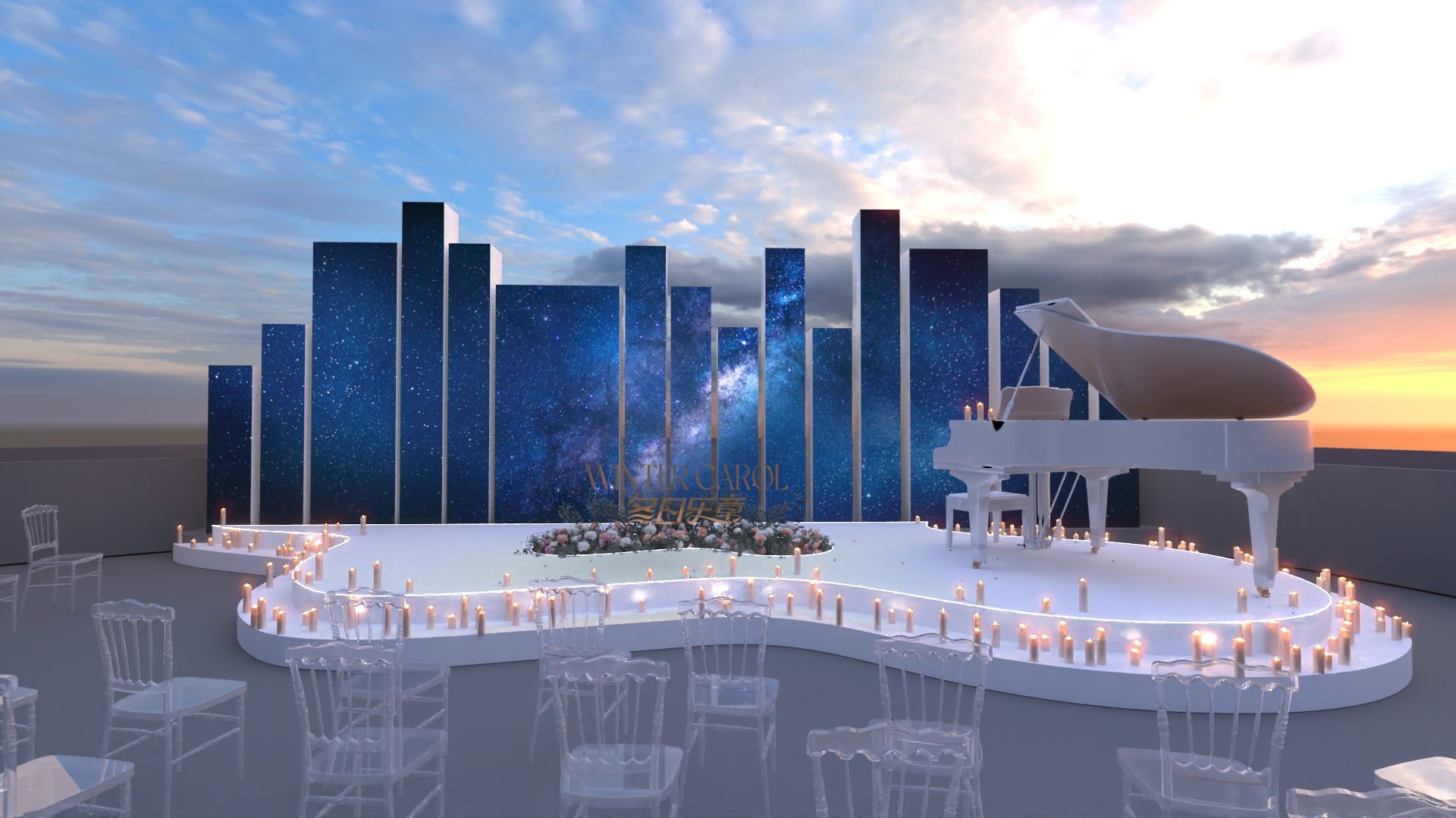 3D Model Candlelight Concert Stage Design - TurboSquid 2381538