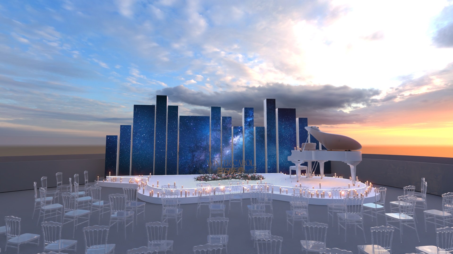 3D Model Candlelight Concert Stage Design - TurboSquid 2381538