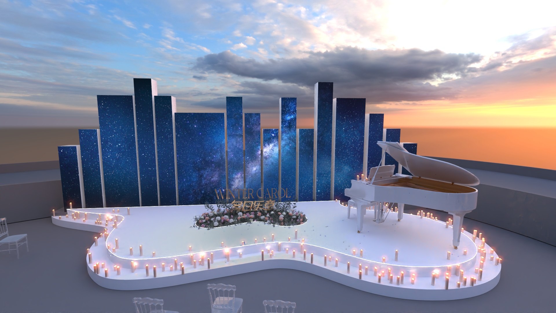 3D Model Candlelight Concert Stage Design - TurboSquid 2381538