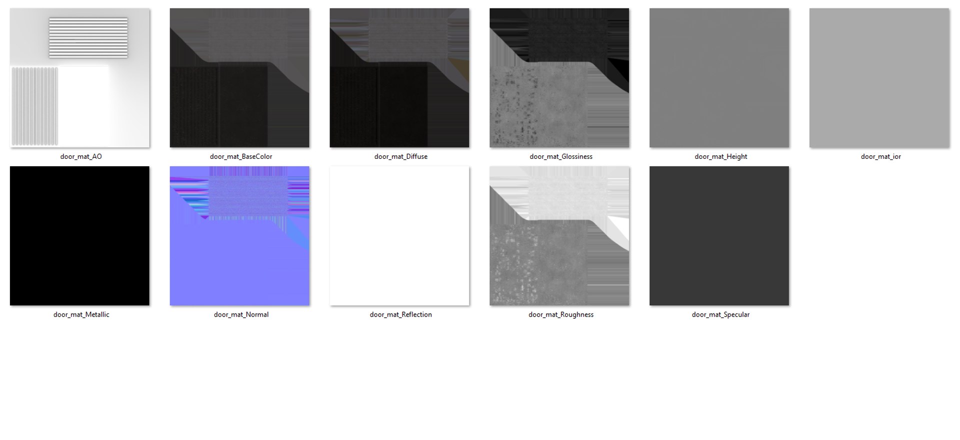 3D Realistic Door Mat Model - TurboSquid 1557119