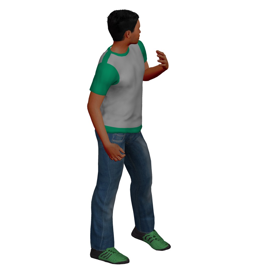 3D male teal character - TurboSquid 1657785
