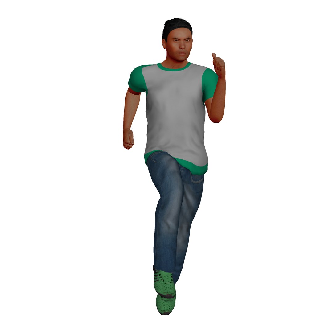 3D male teal character - TurboSquid 1657785