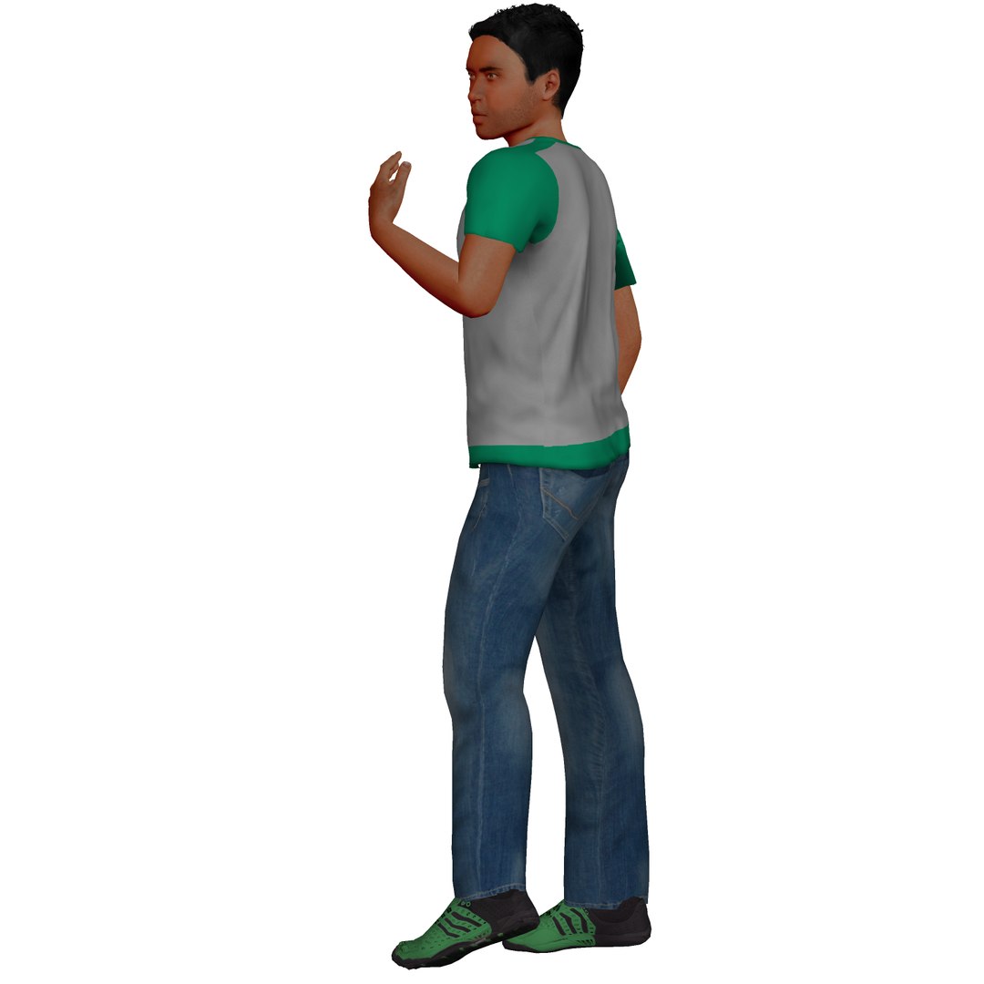 3D male teal character - TurboSquid 1657785