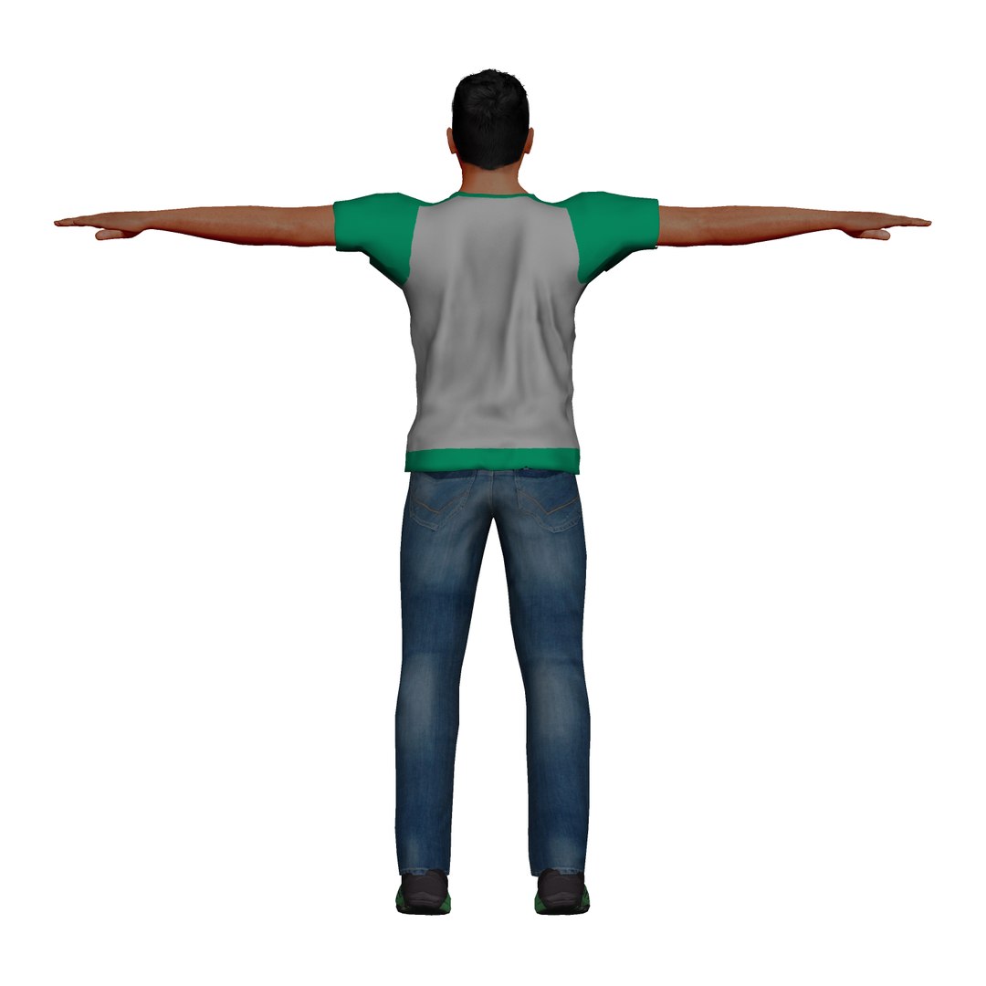 3D male teal character - TurboSquid 1657785