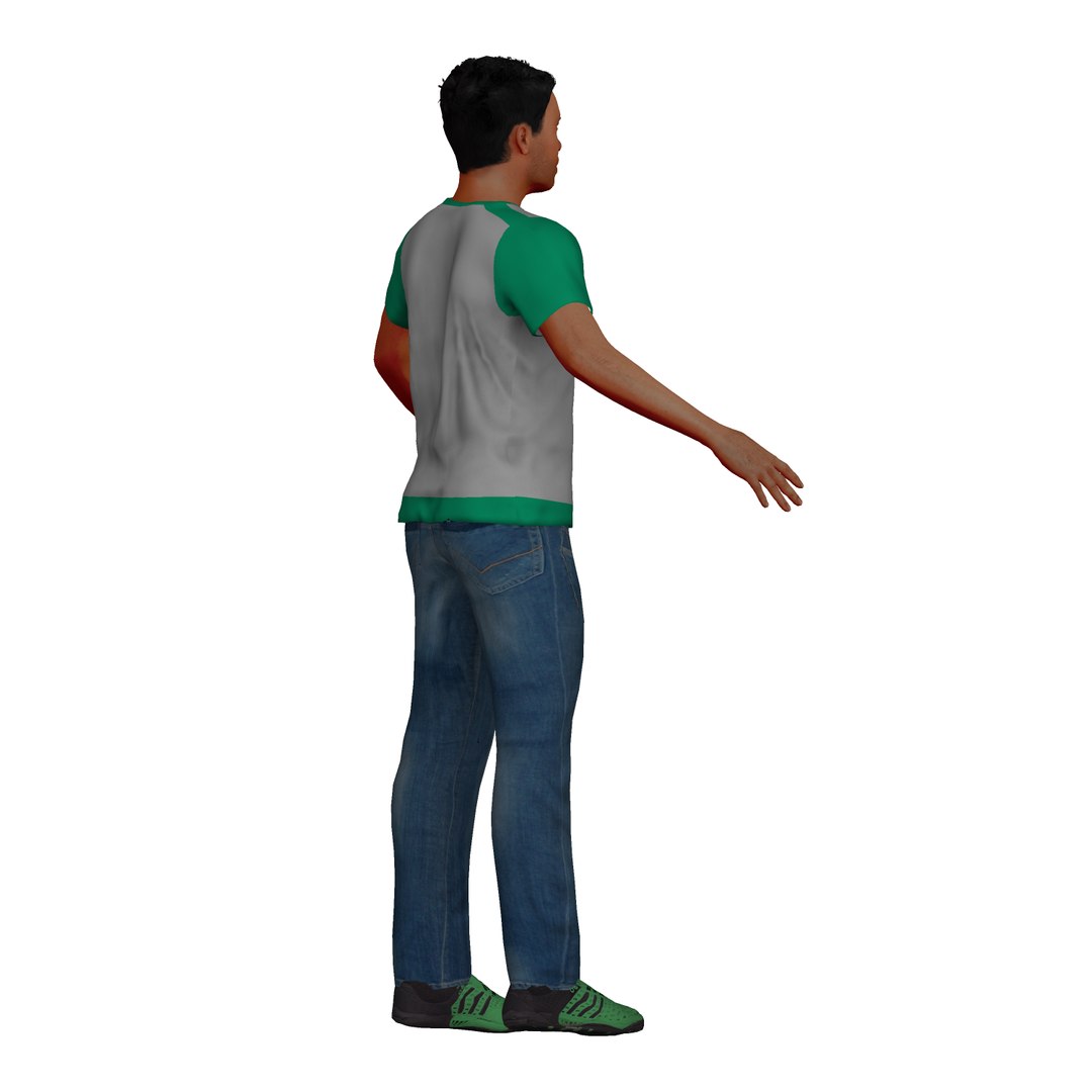 3D male teal character - TurboSquid 1657785