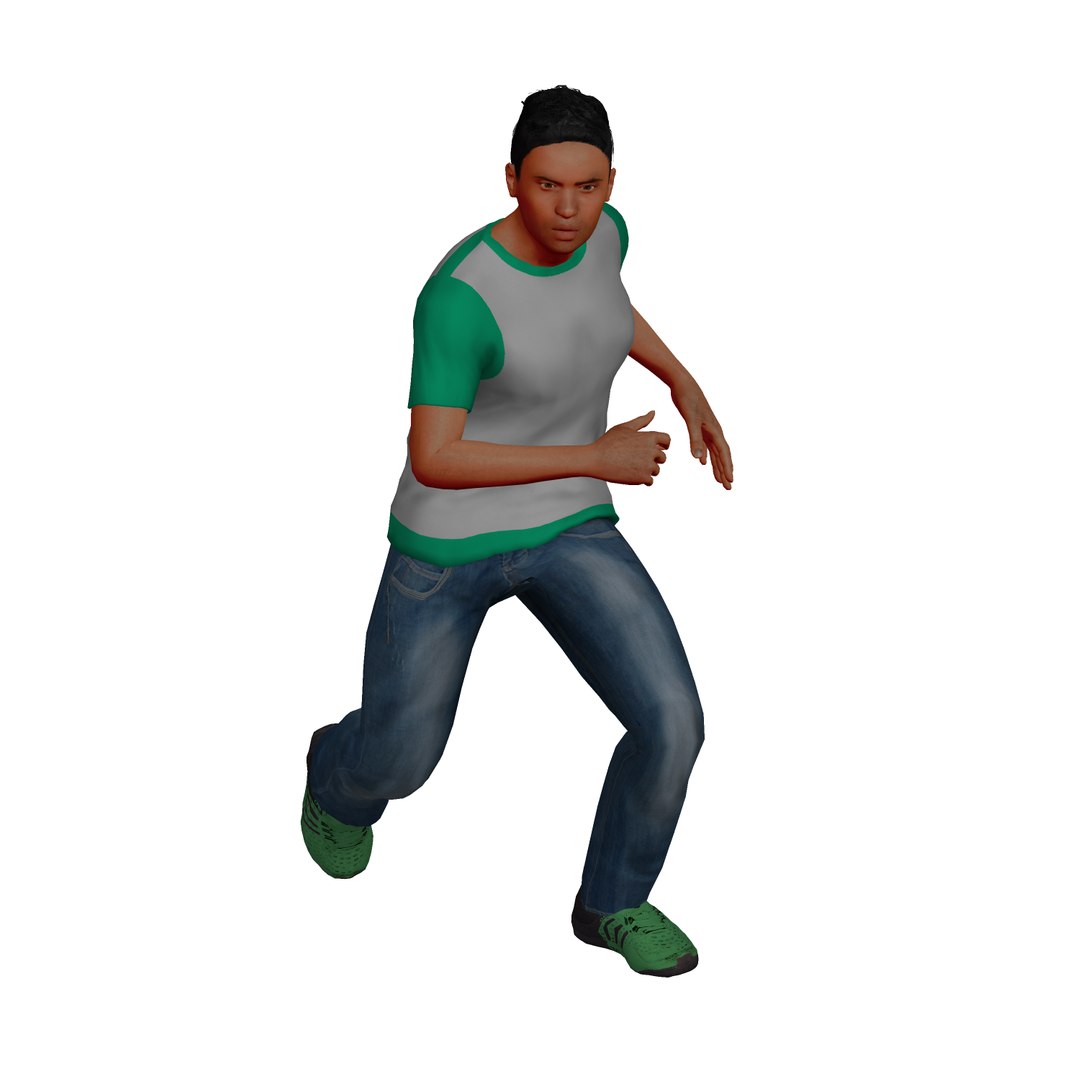 3D male teal character - TurboSquid 1657785