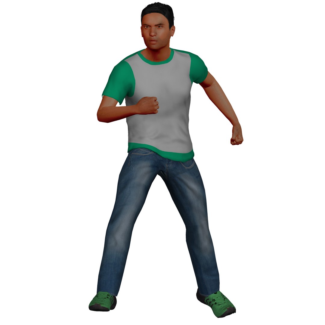 3D male teal character - TurboSquid 1657785