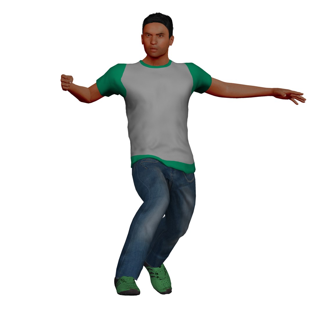 3D male teal character - TurboSquid 1657785