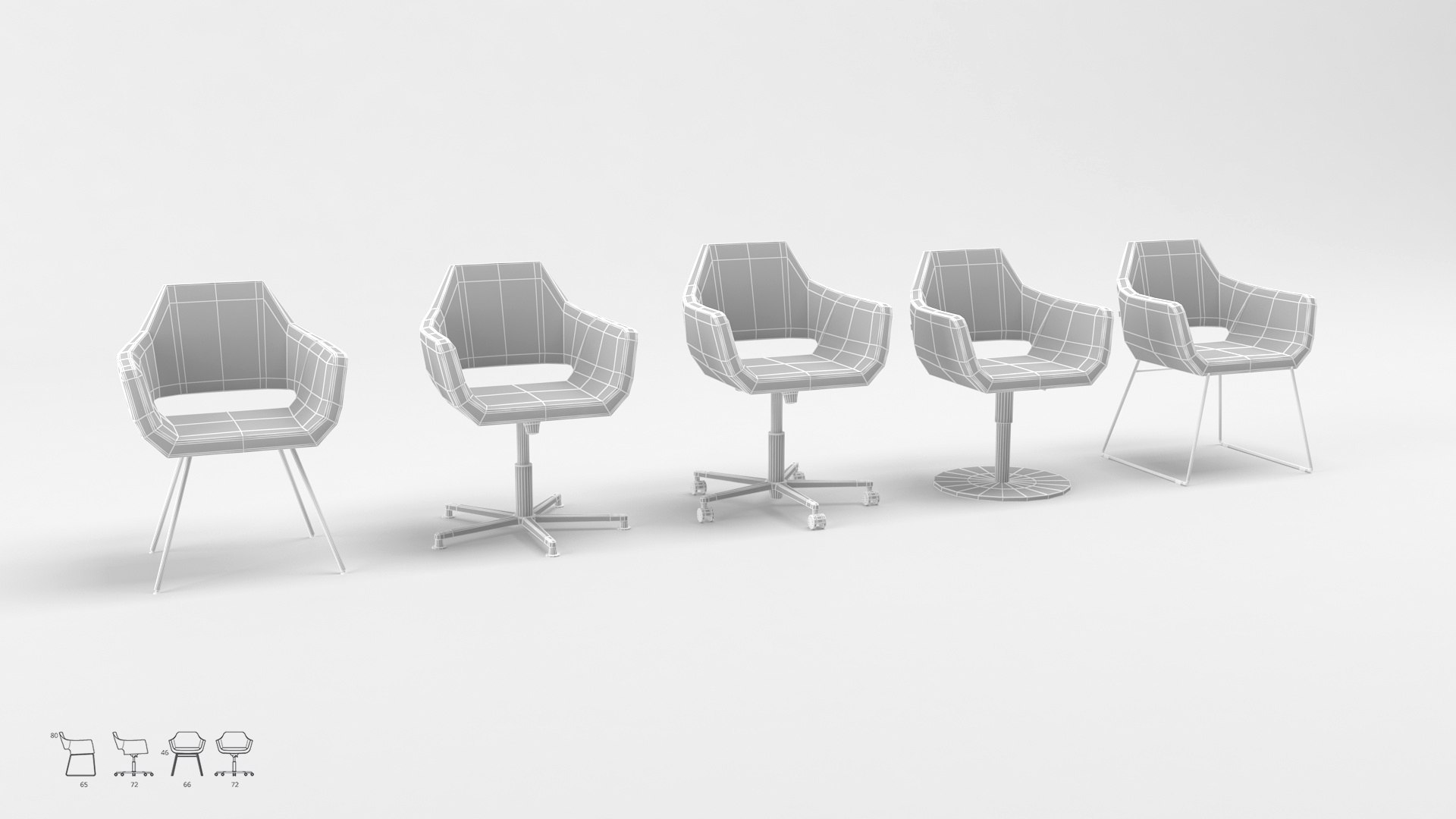 Nano Deberenn Chairs 3D Model - TurboSquid 1514808