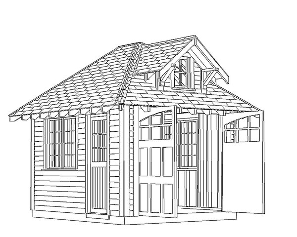Shed AutoCAD drawing Models for Download | TurboSquid