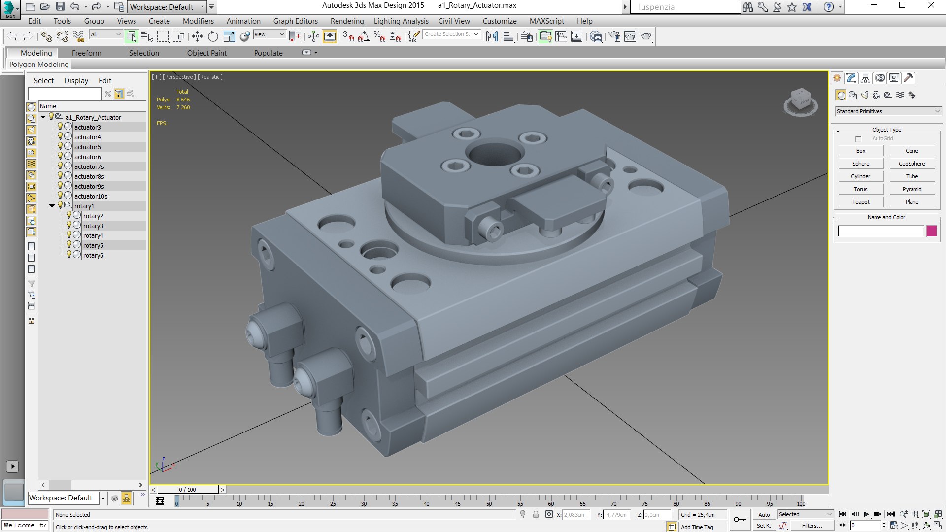 Pneumatic Rotary Actuator 3D Model - TurboSquid 2227481