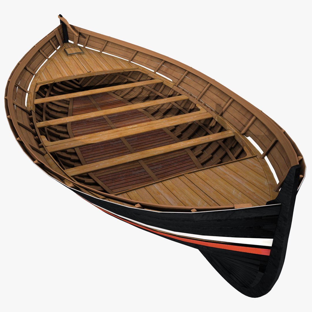 Wooden Row Boat 3D Model - TurboSquid 1220626