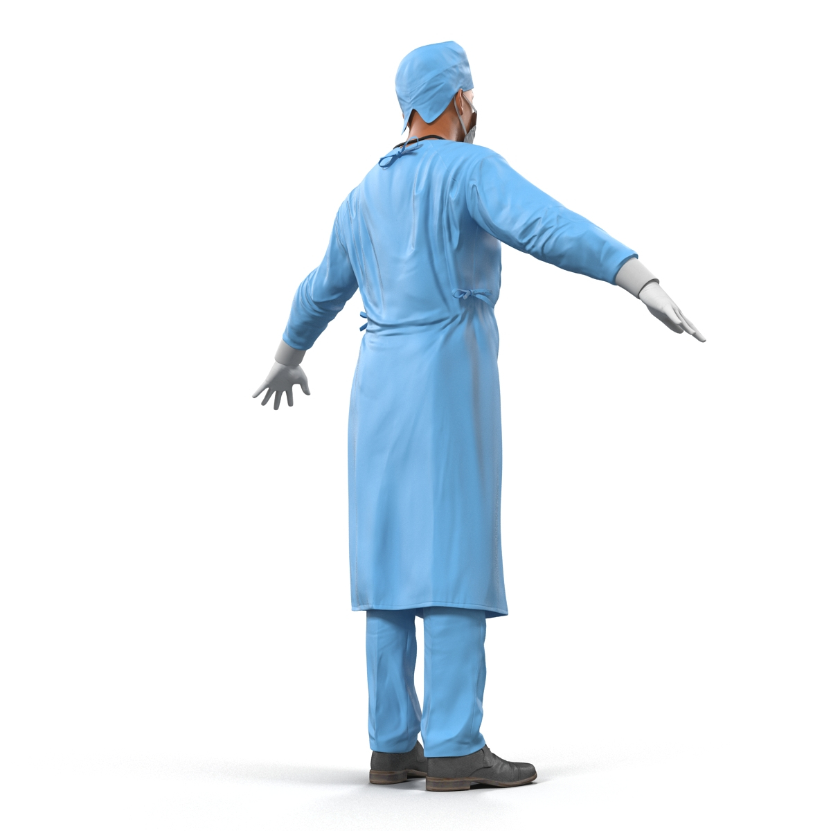 3d male surgeon mediterranean rigged