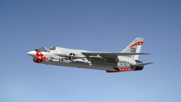Vought F8 Crusader VMF235 3D - TurboSquid 1742218