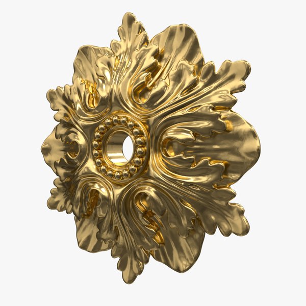 Ceiling Sockets Gypsum Plaster DR36a 3D - TurboSquid 2030563