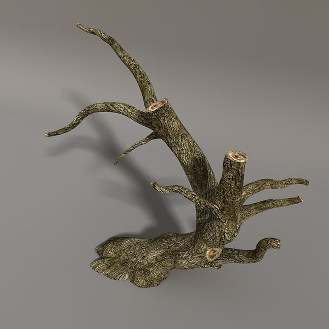 3d Timber Branches Model