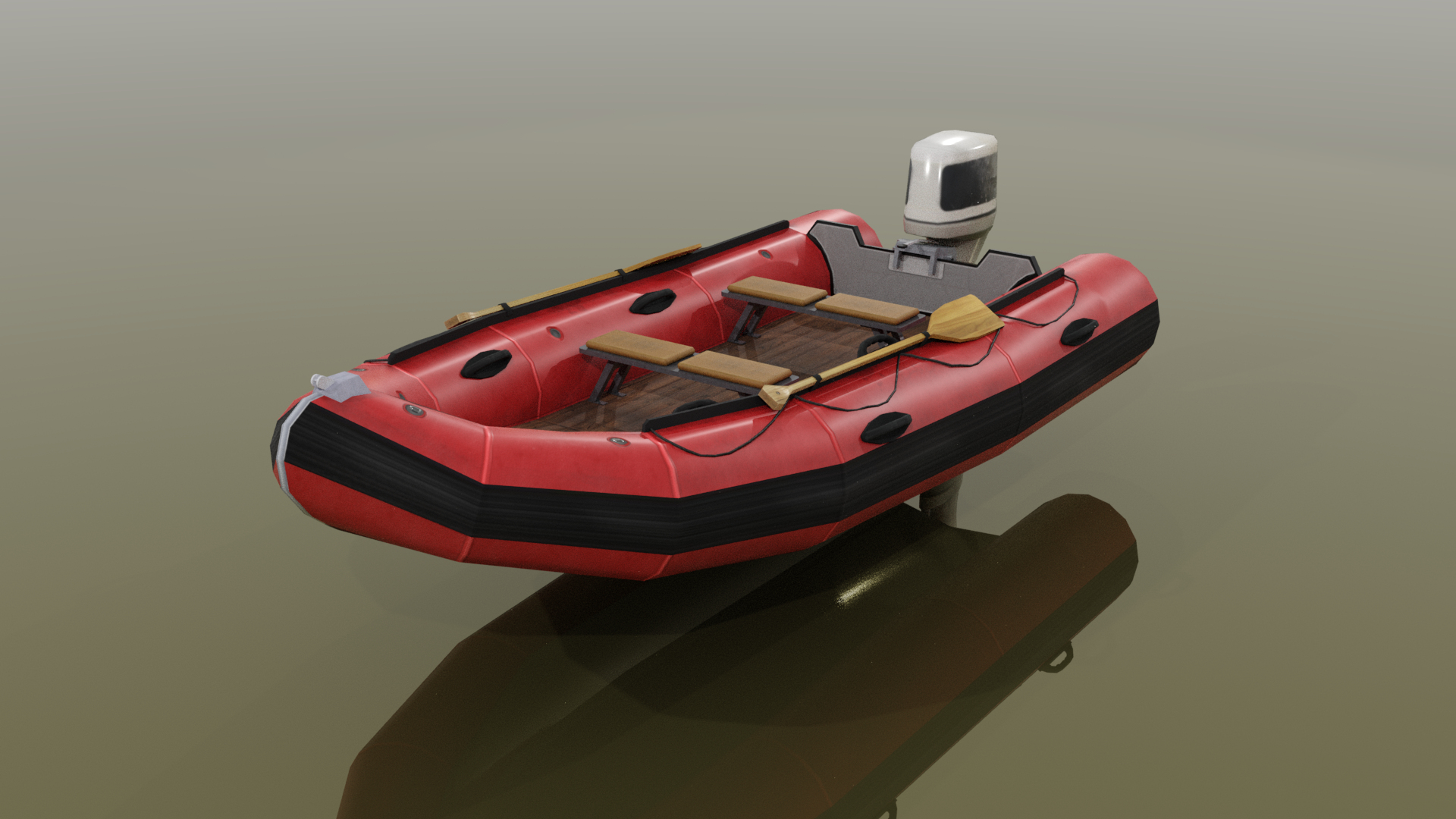 Inflatable rescue boat model - TurboSquid 1793193