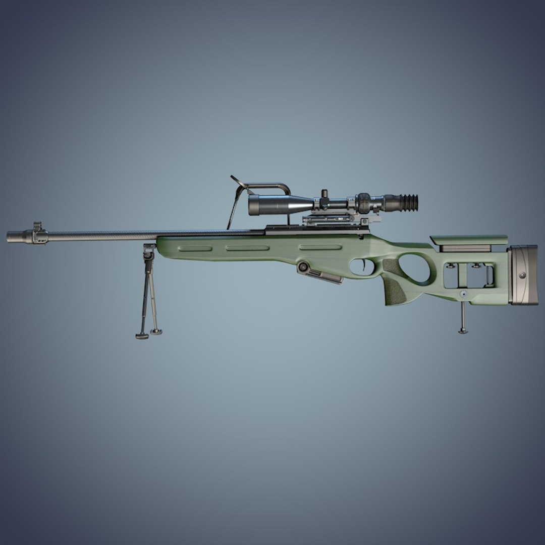 Sv-98 Sniper Rifle 1p69 C4d