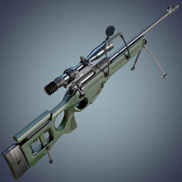 3-10x 1p69 sniper rifle 3d model