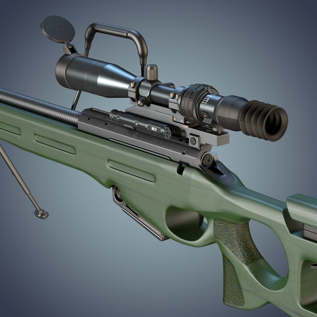 Sv-98 Sniper Rifle 1p69 C4d