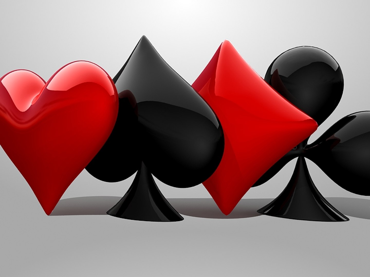 3d Model Card Suits