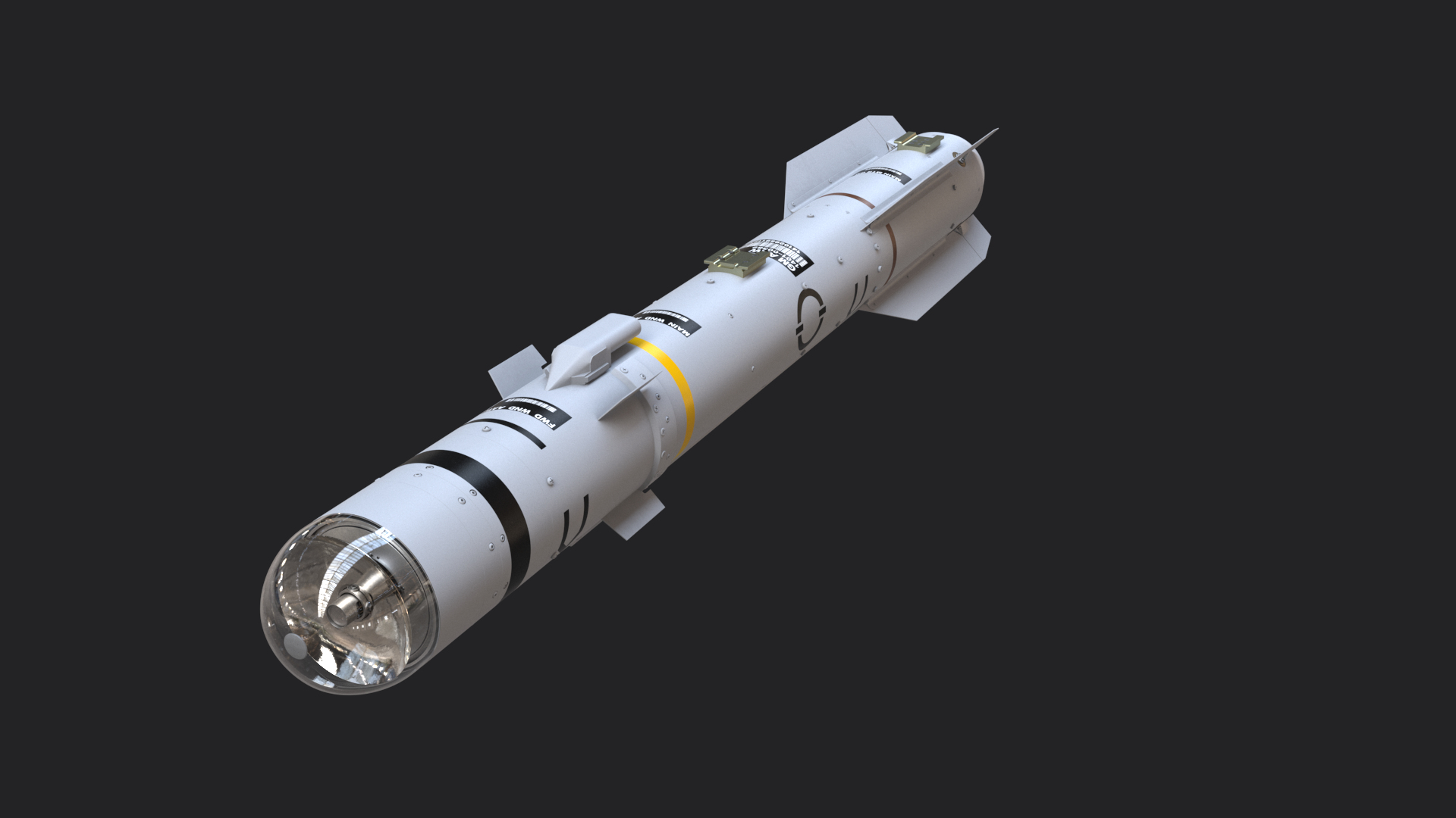 Brimstone 2 Missile 3D Model - TurboSquid 1642327