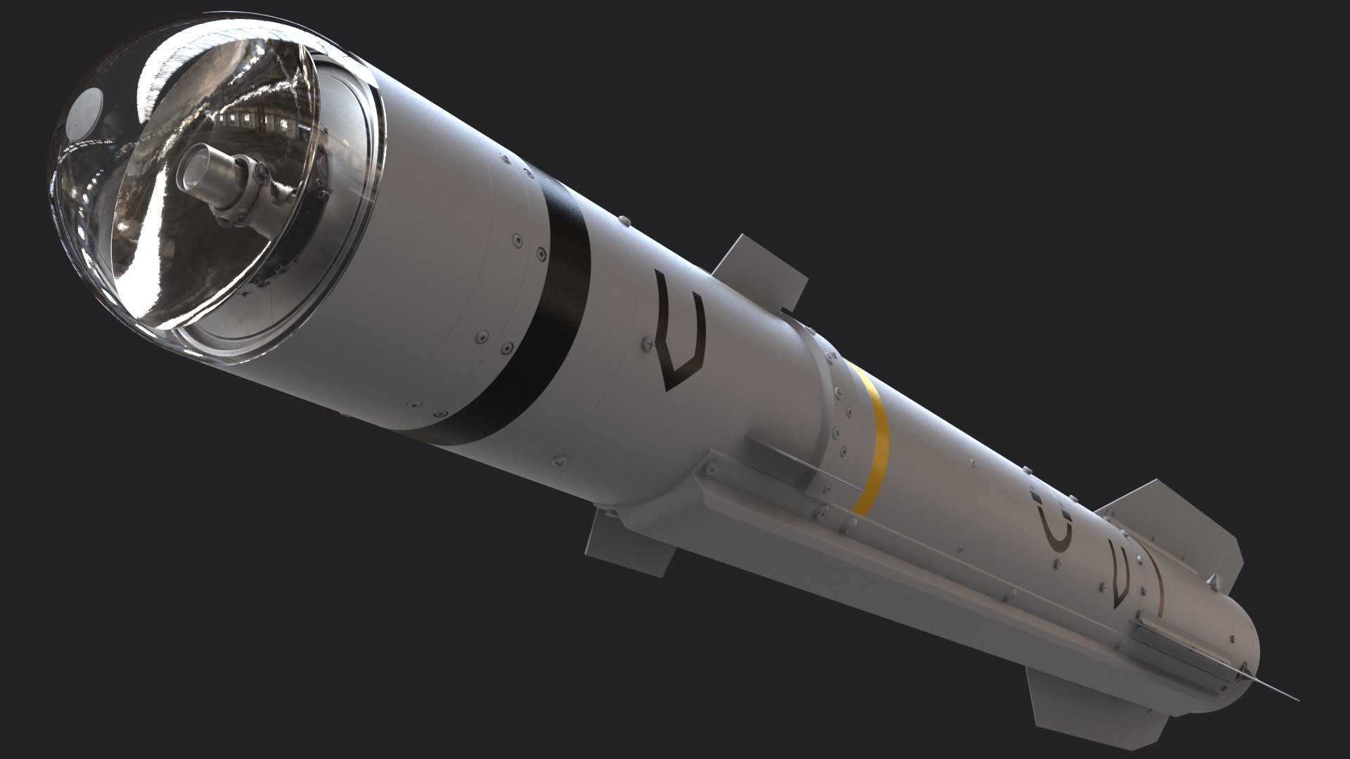 Brimstone 2 Missile 3D Model - TurboSquid 1642327
