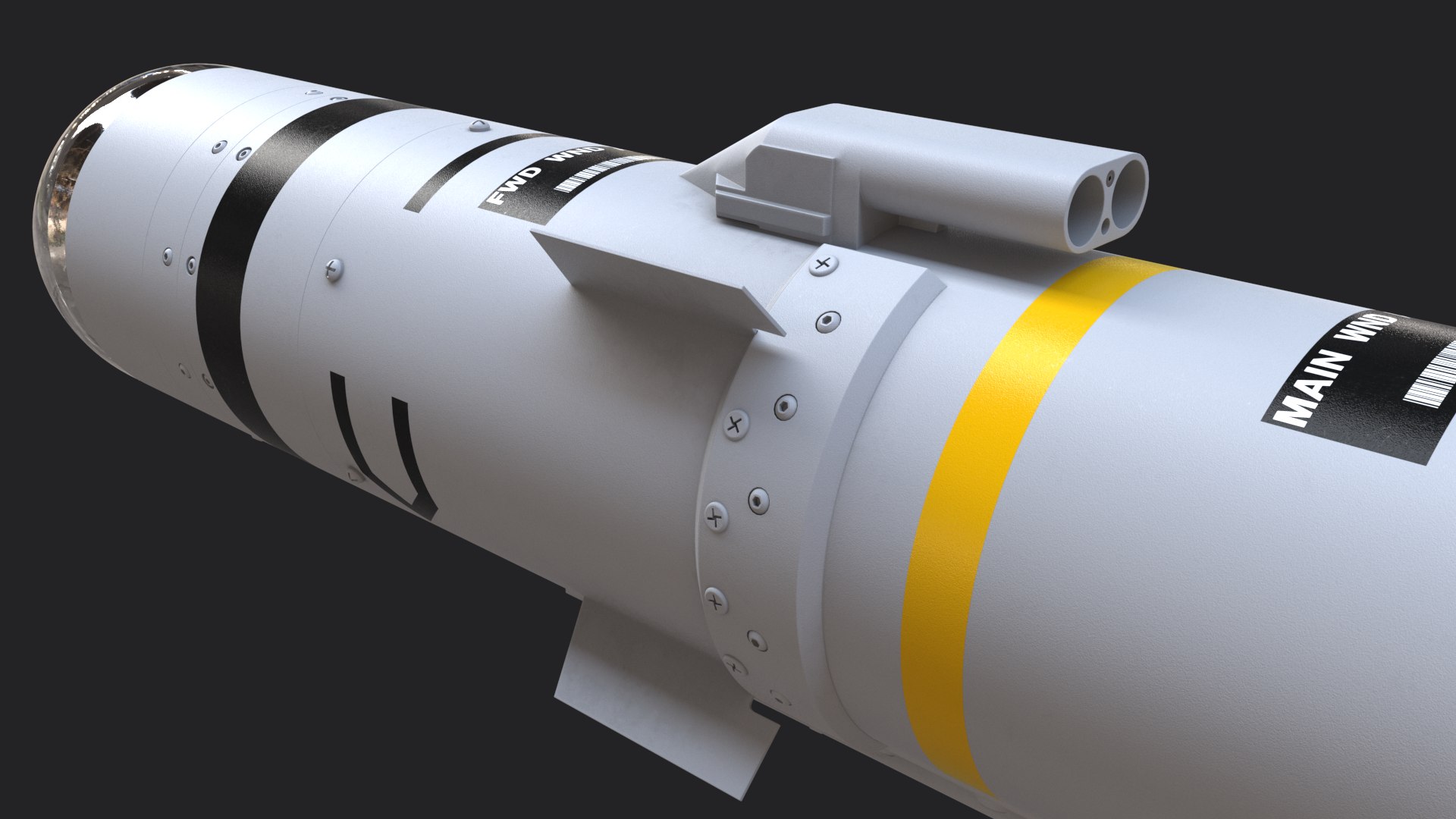 Brimstone 2 Missile 3D Model - TurboSquid 1642327