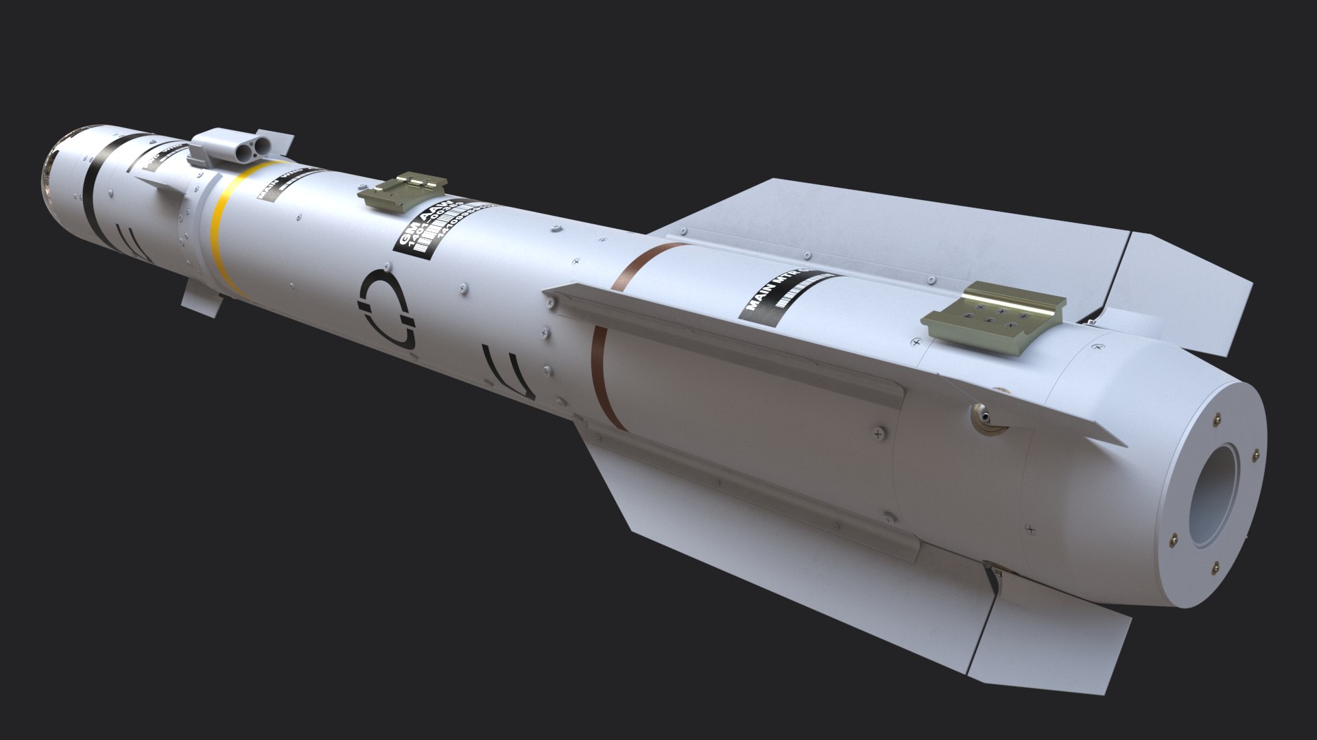 Brimstone 2 Missile 3D Model - TurboSquid 1642327