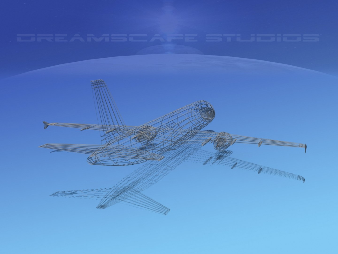 3d A320 Airbus Passenger Jet