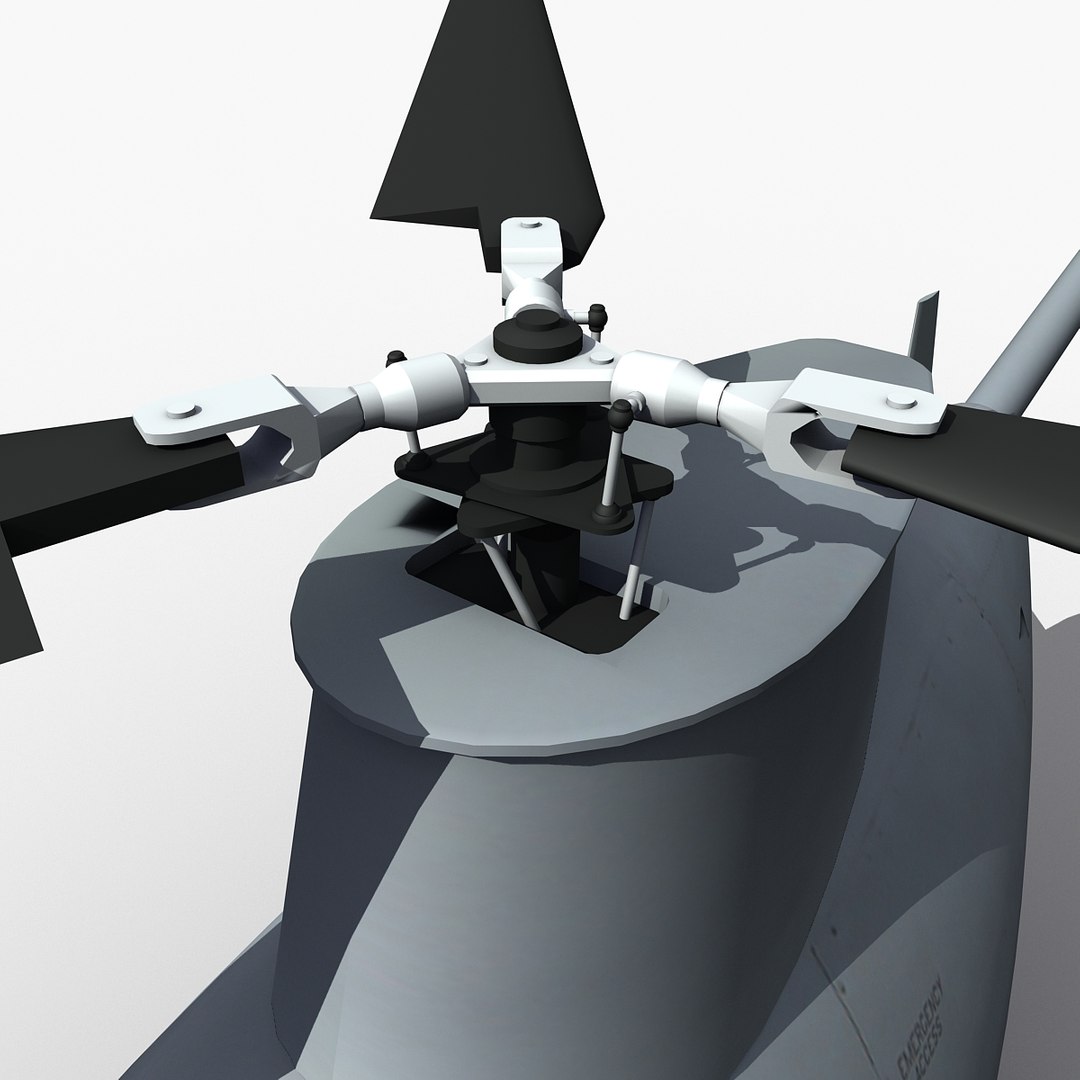 Uav Drone Scout Mq-8 3d Model