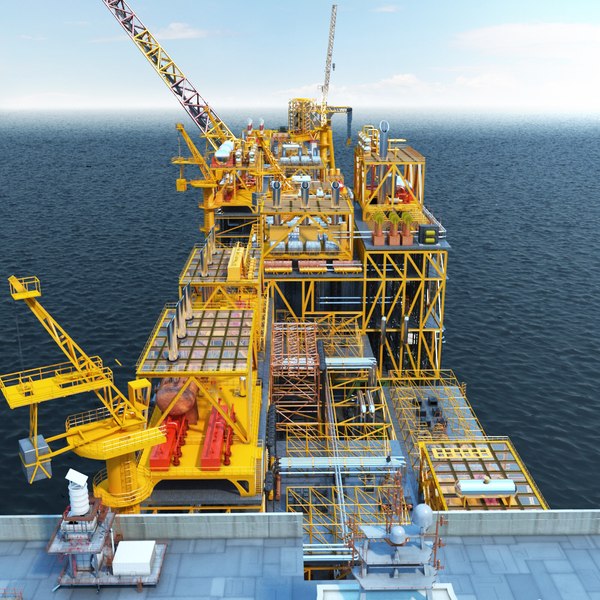 Shell Prelude FLNG Flutuante Gás Natural Liquefeit Modelo 3D ...