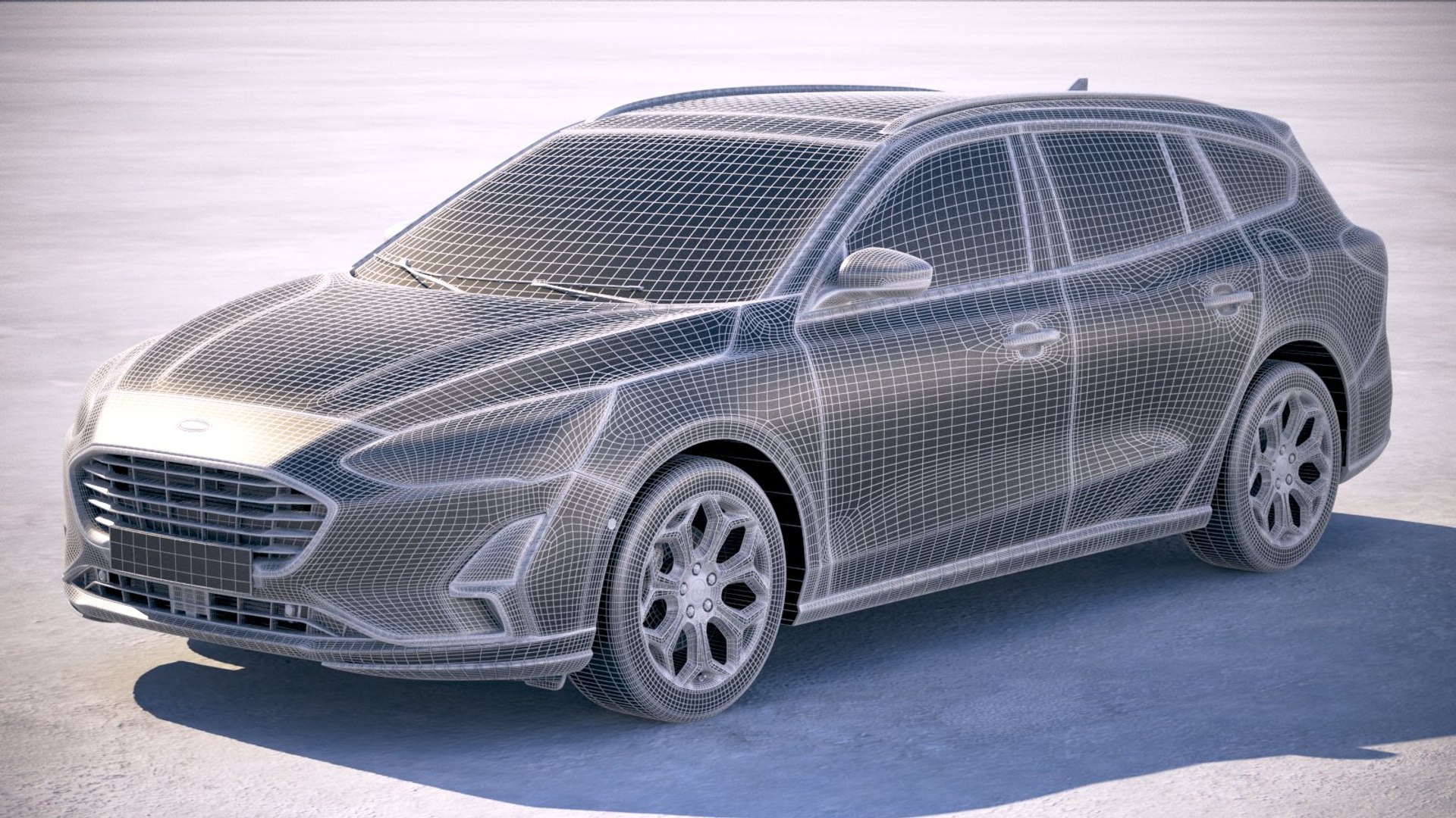 3D Focus Wagon 2019 Model - TurboSquid 1299295