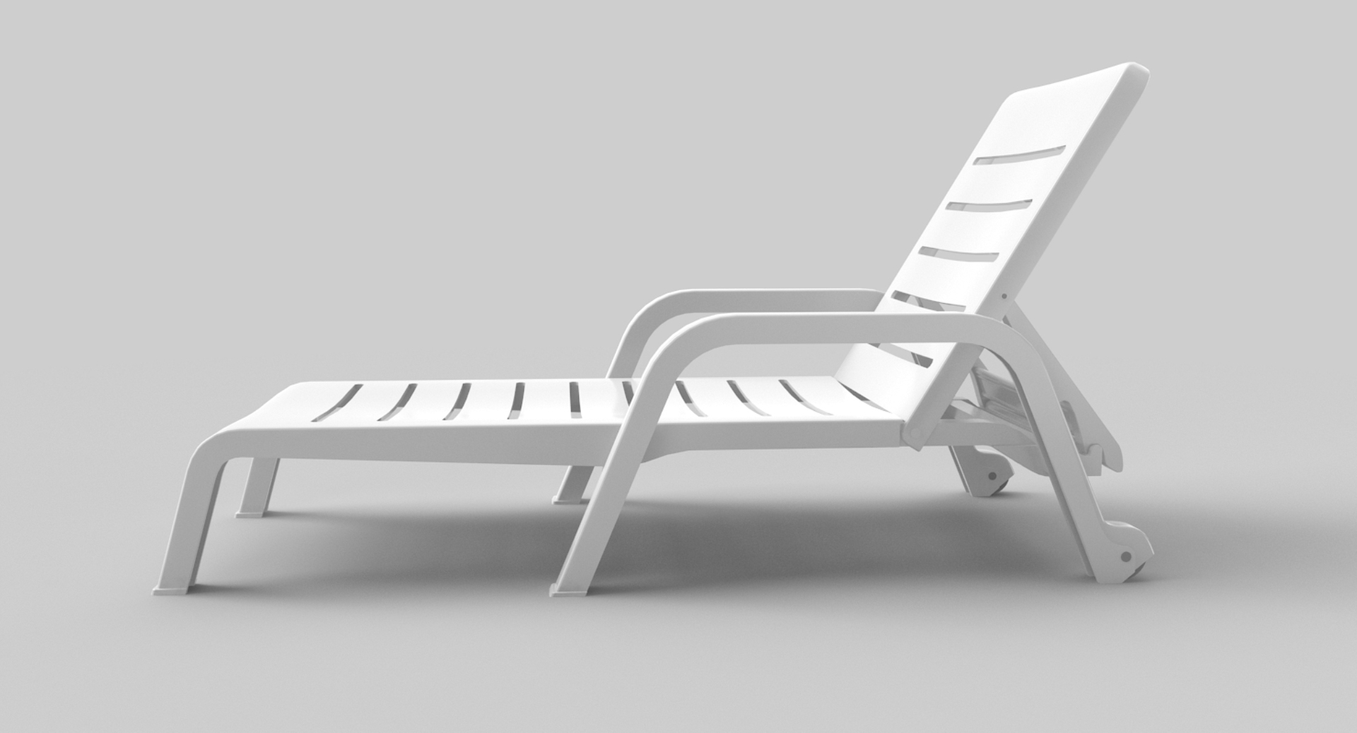 PVC Chaise Lounge Chaire - 5 Positions 3D Model - TurboSquid 2189146