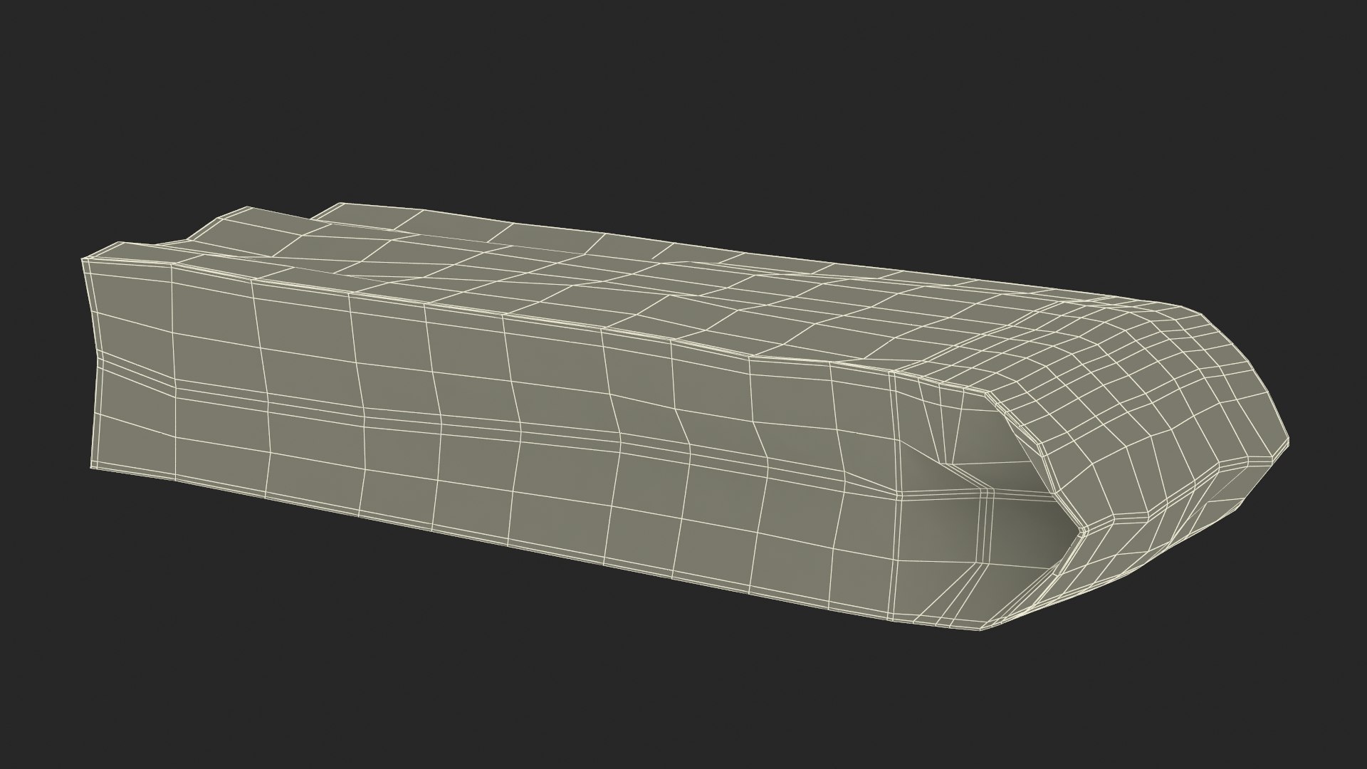 3D Model Brown Paper Bag For Bread Empty - TurboSquid 2228012
