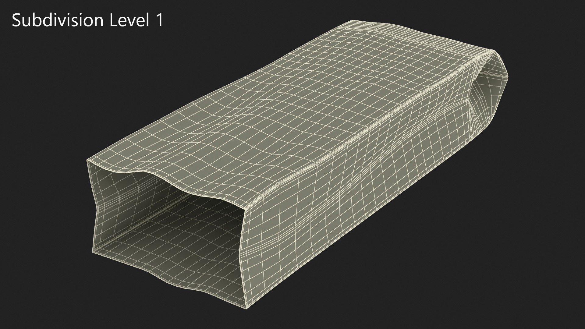 3D Model Brown Paper Bag For Bread Empty - TurboSquid 2228012