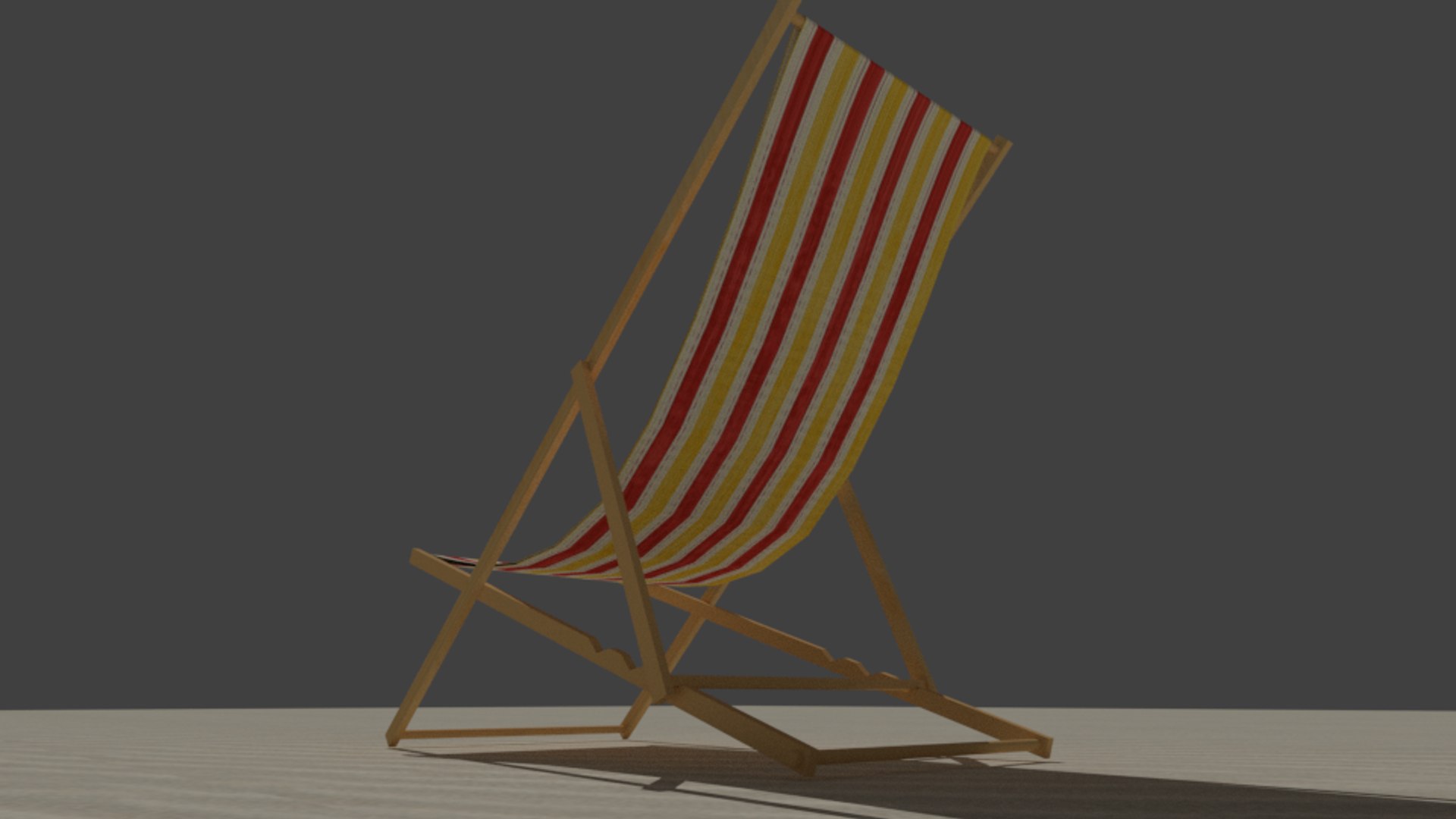 3D Beach Chair Model - TurboSquid 1396400